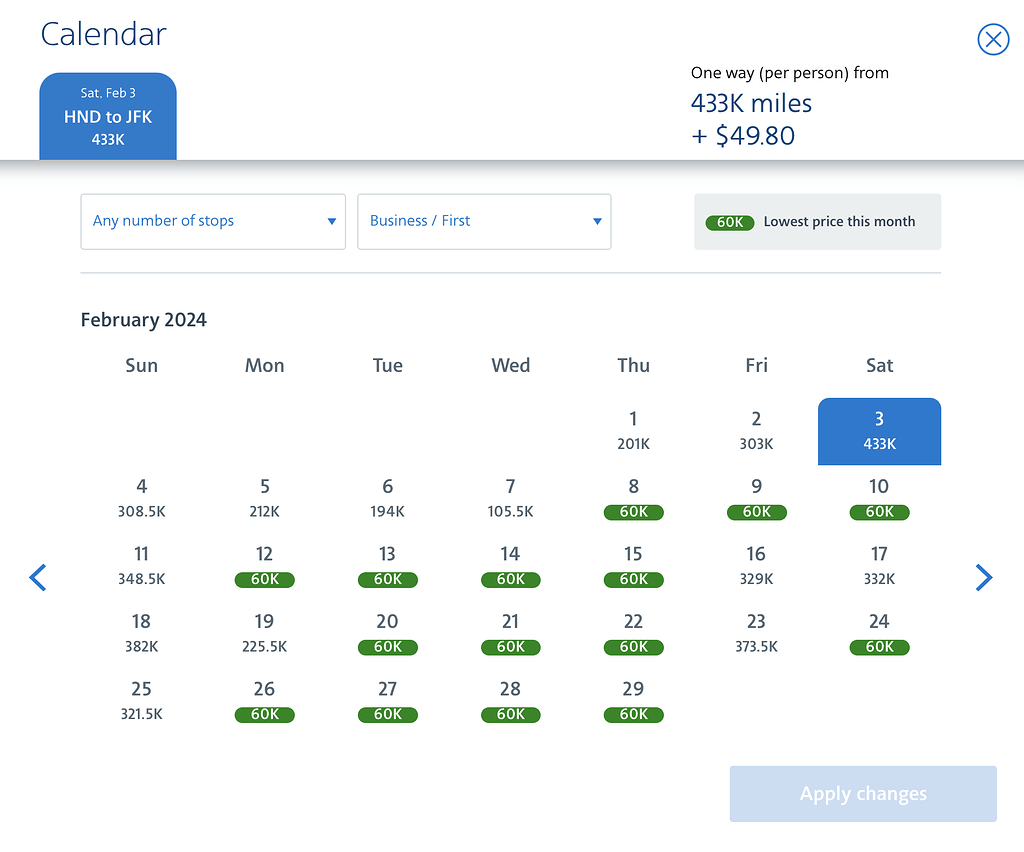 【JL2/58 二月也放了】JL6 商务明年二月多日期有票 - 航空常旅客 - 美卡论坛