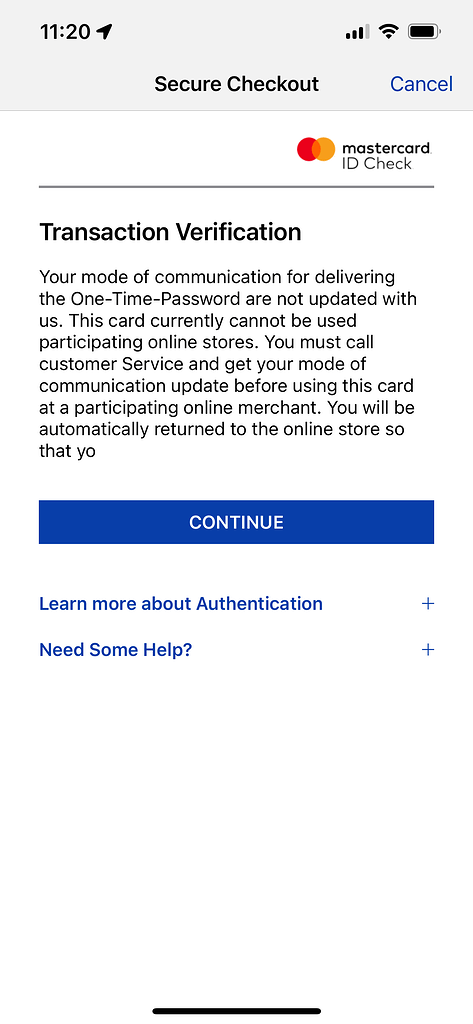 syw无法在熊猫外卖上付款，报错mastercard id check - 玩卡 - 美卡论坛