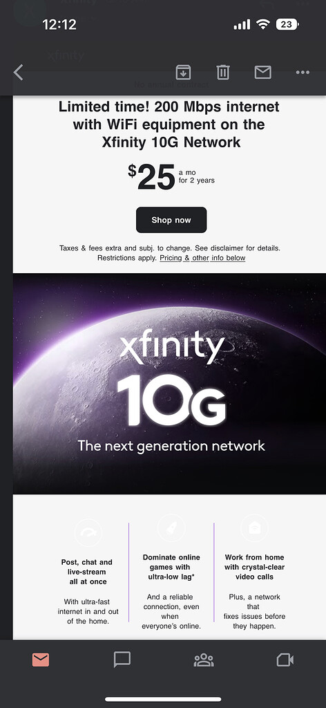 Xfinity 10G 是个什么玩意 - 电子产品 - 美卡论坛