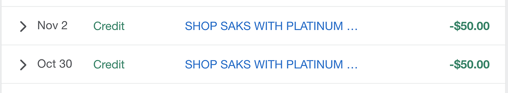 收到了双份白金卡Saks credit - 信用卡 - 美卡论坛