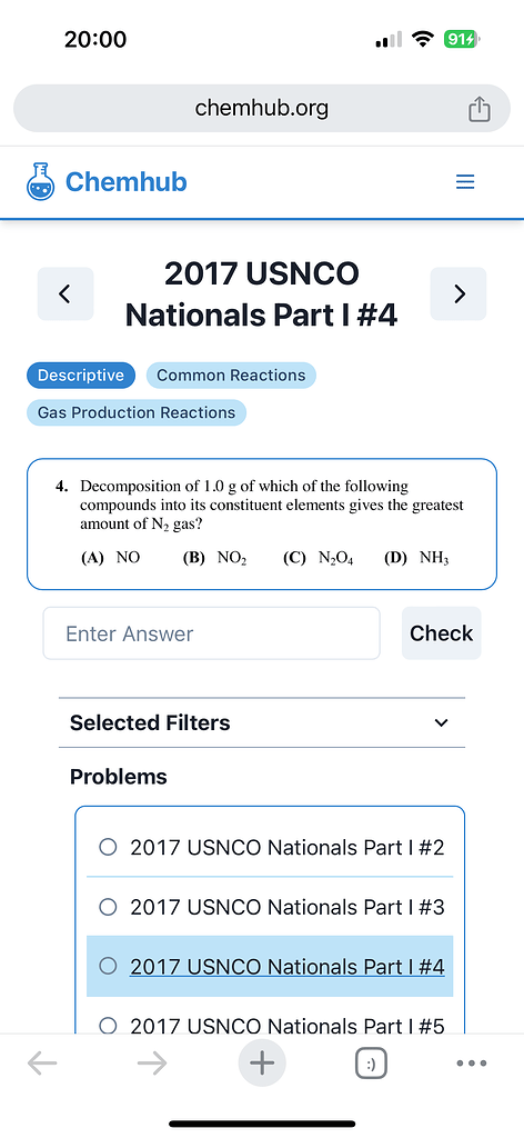 女儿做的新站发布了https://chemhub.org - 美卡论坛