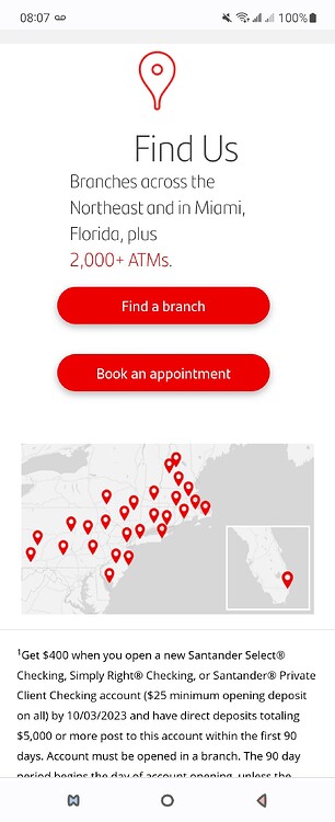 Santander checking 400奖励5K DD - 银行账户 - 美卡论坛