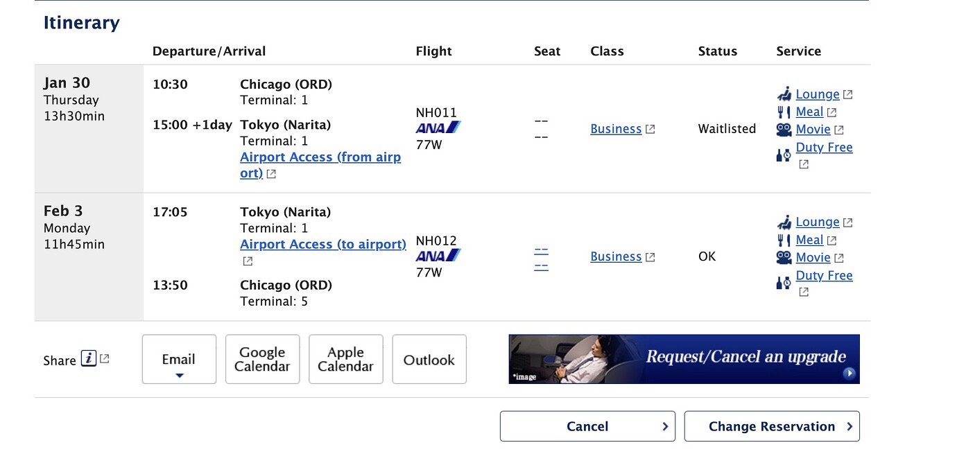 [出现航变]ANA远期双人中美往返商务（含waitlist占票实战 二楼更新Q&A） - 航空常旅客 - 美卡论坛