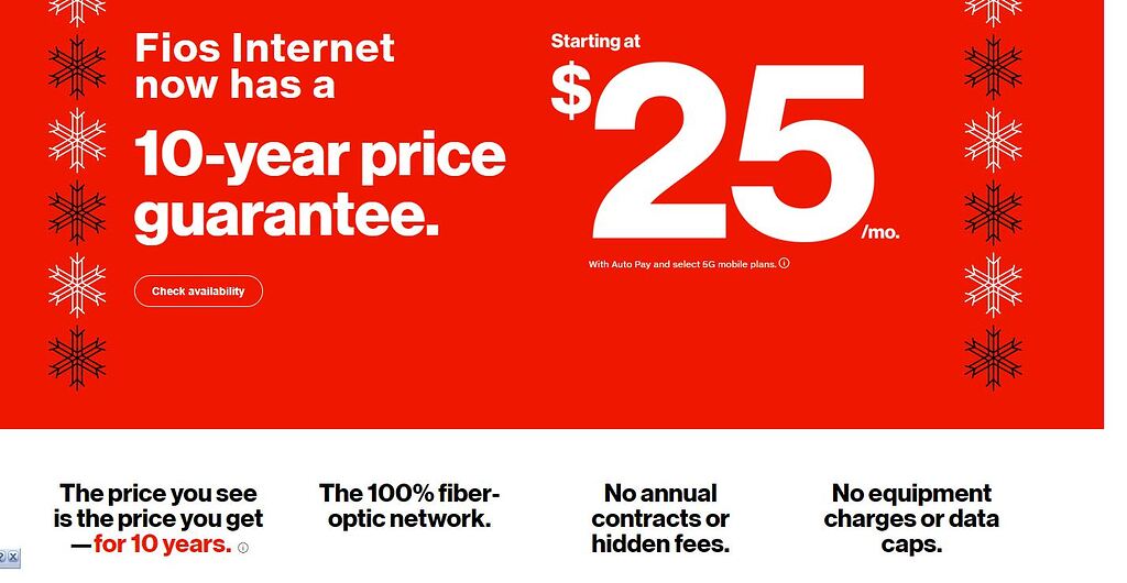 Verizon FIOS 300 Mbps 每月$25，保证10年价格不变（已过期，回到了两年的保价） - 购物折扣 - 美卡论坛