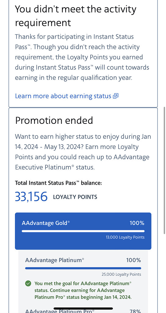 aa instant pass donot meet requirement - 航空常旅客 - 美卡论坛