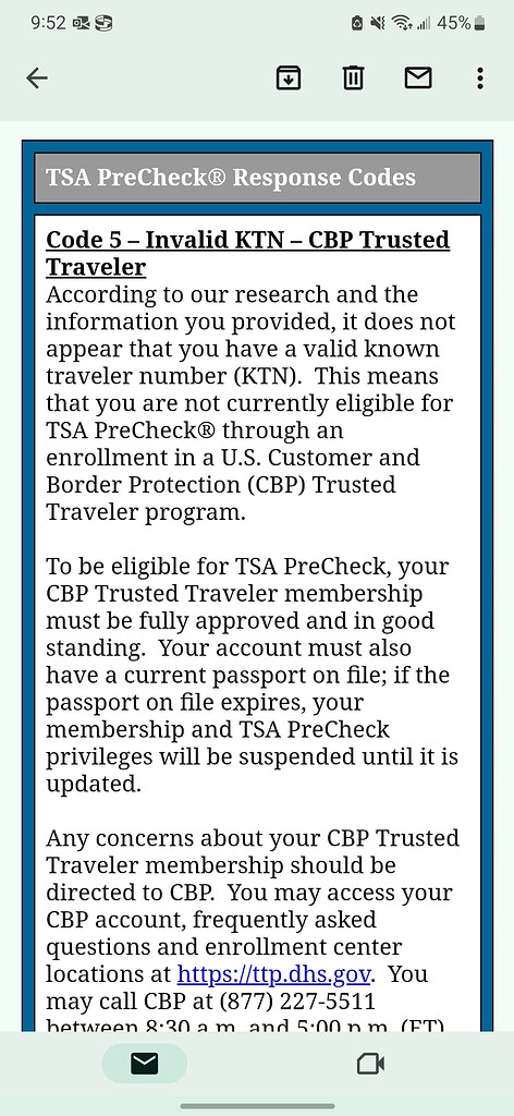 Global entry批准后TSApre 无法使用？ - 旅行 - 美卡论坛