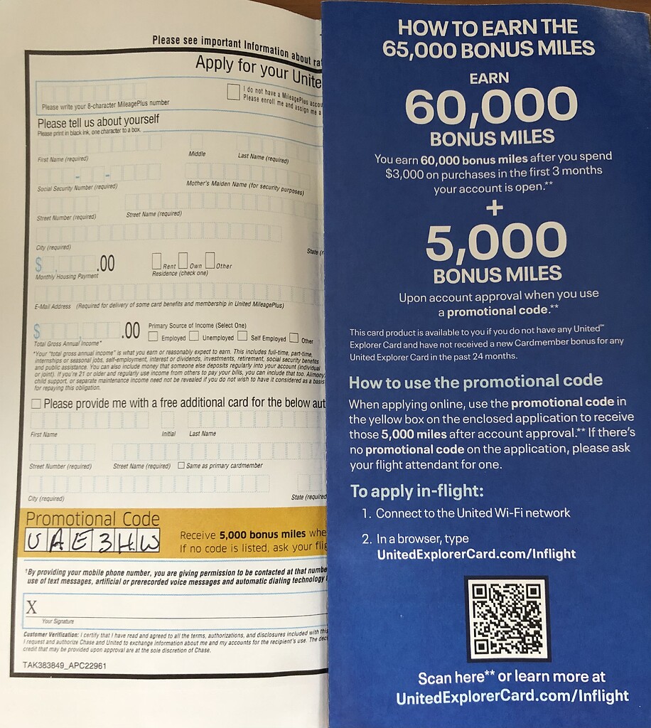 UA explorer in-flight offer 60+5k(3k spend) - 信用卡 - 美卡论坛
