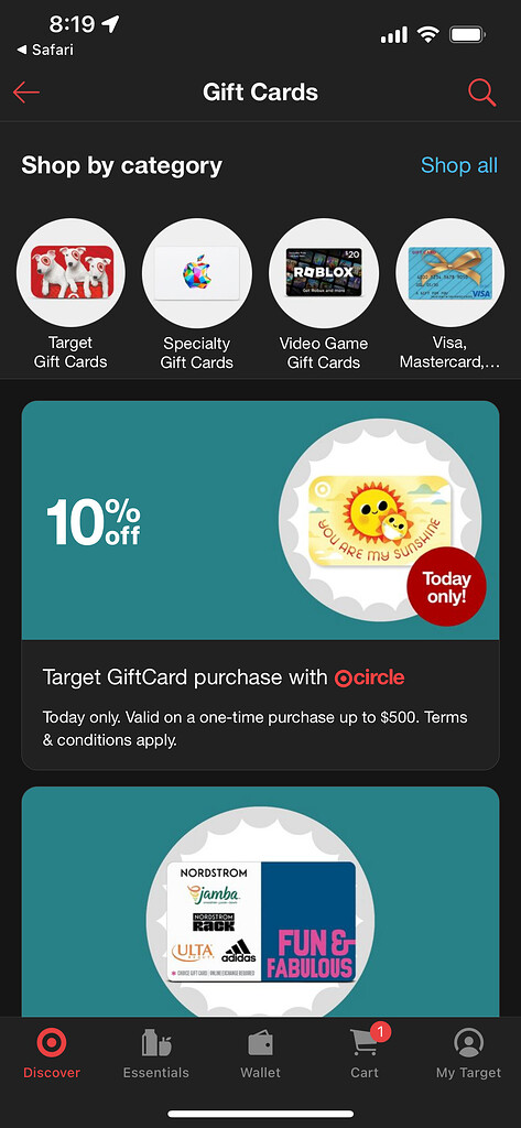 Target GC 10% off Today only 4/13/24 - 败家 - 美卡论坛