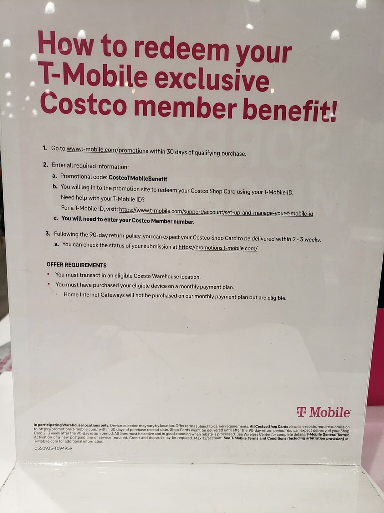 T-Mobile 在Costco做试点运营，不是每一个Costco都有 - 购物折扣 - 美卡论坛