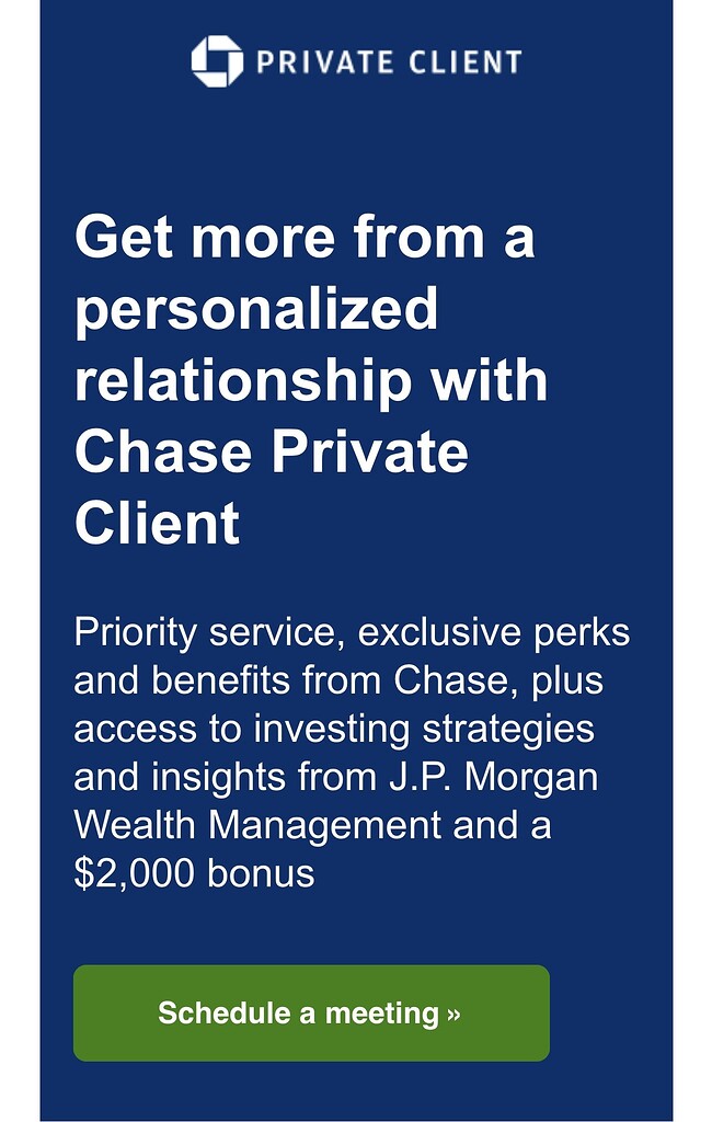 Chase Private Client $2000 - 银行账户 - 美卡论坛