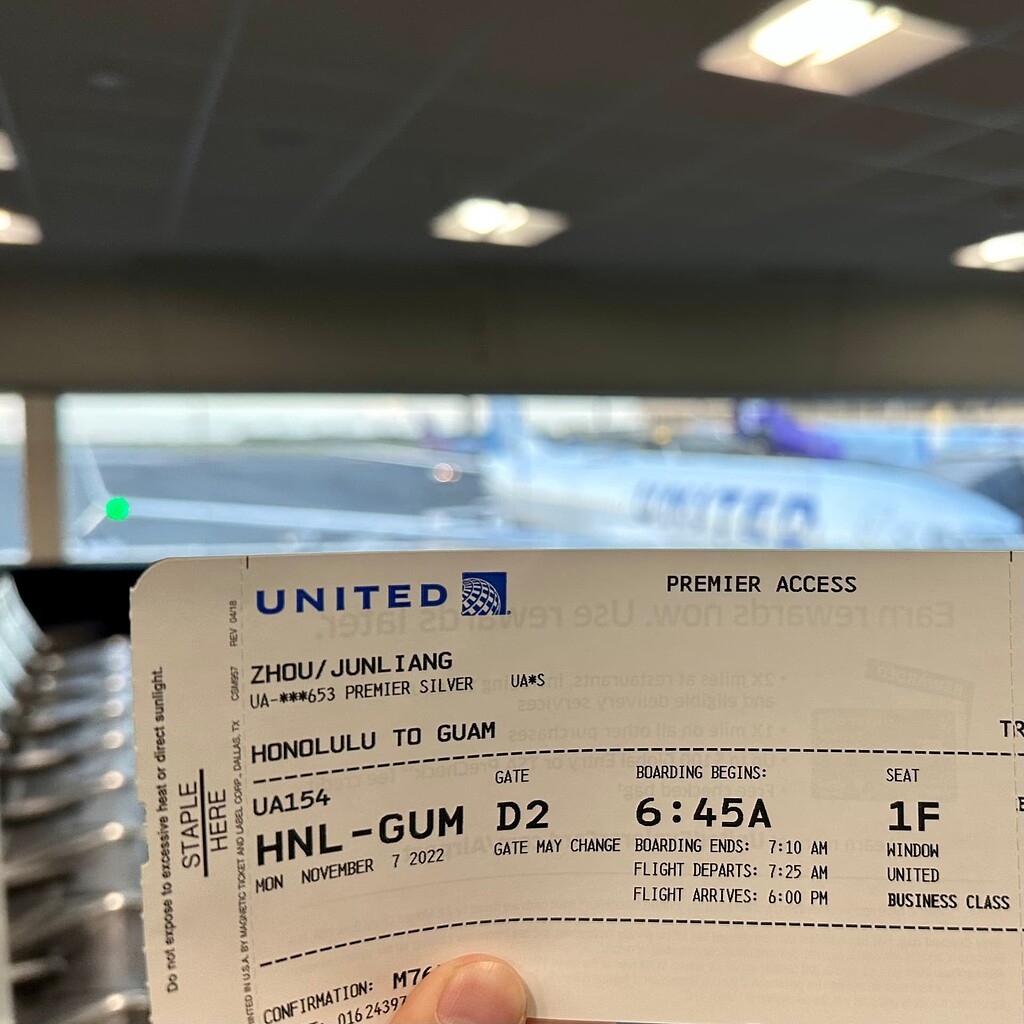 「完结撒花」横跨太平洋——美联航跳岛航线 UA154 Island Hopper 商务舱体验（2022.11） - 游记攻略 - 美卡论坛