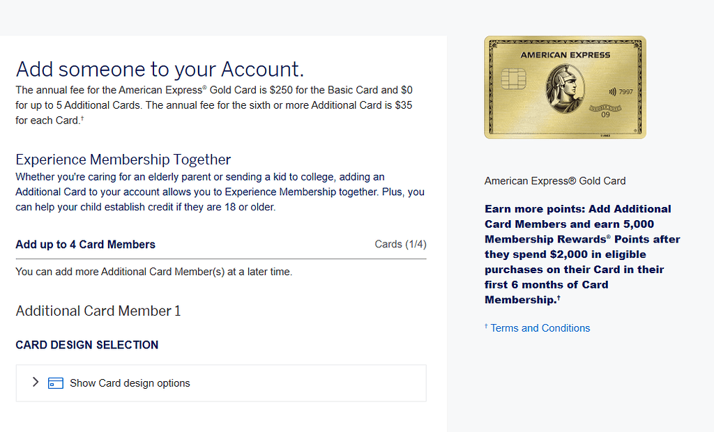 Amex Gold, additional user 2000$ 5000points offer - 玩卡 - 美卡论坛