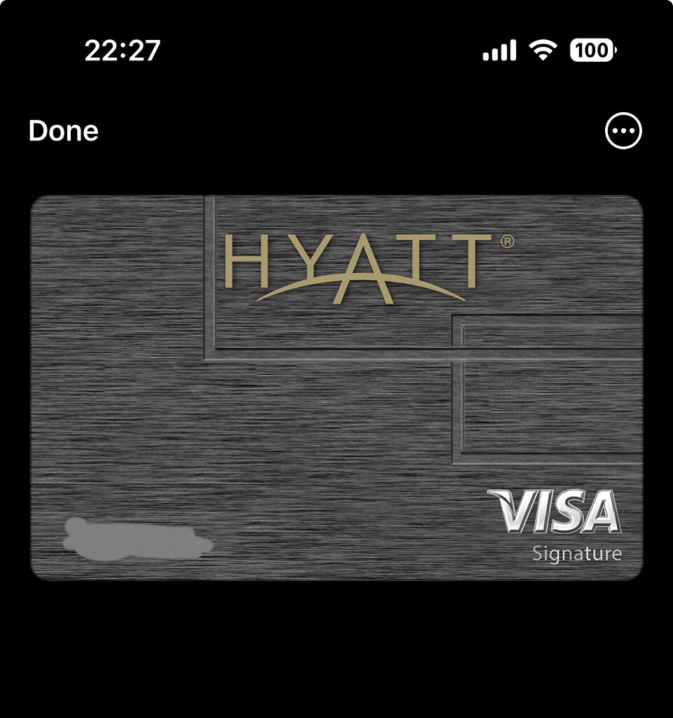Apple Wallet 里的Chase Hyatt变了样子？ - 玩卡 - 美卡论坛