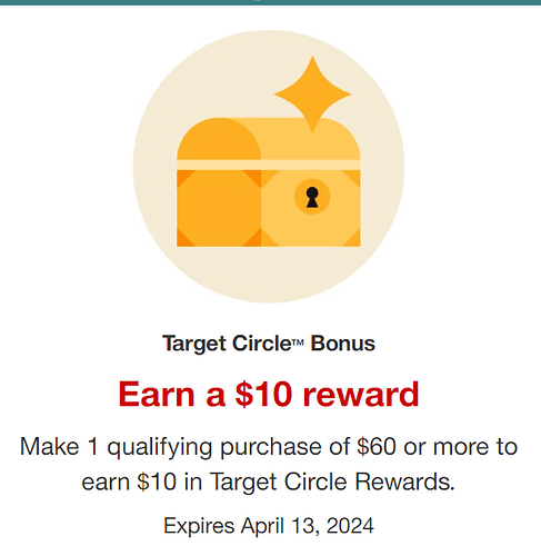 [target circle]买60返10刀target circle rewards - 败家 - 美卡论坛