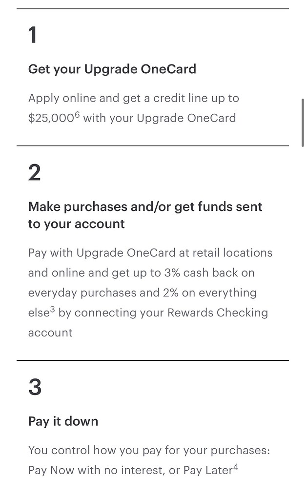Upgrade OneCard的offer - 银行账户 - 美卡论坛