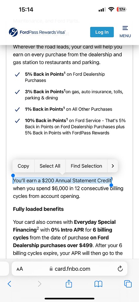 Ford Reward Visa有人了解过吗？ - 玩卡 - 美卡论坛