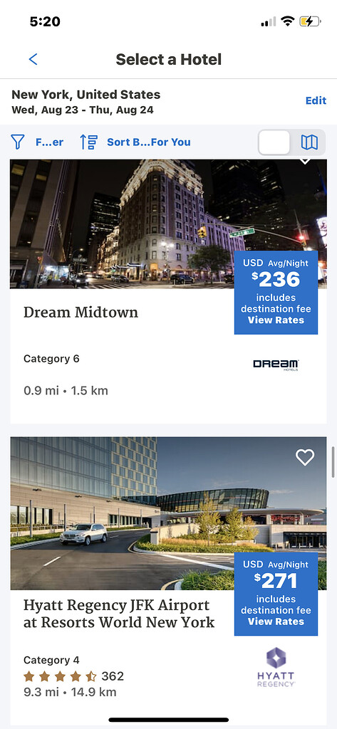 Hyatt 自動 included destination fee? - 酒店常旅客 - 美卡论坛