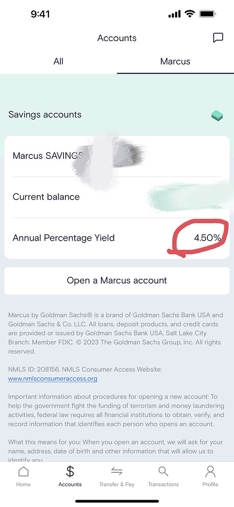 Marcus savings APR 涨到 4.5% - 银行账户 - 美卡论坛