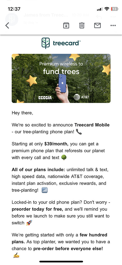 Treecard 出手机 plan 了 - 手机卡 - 美卡论坛