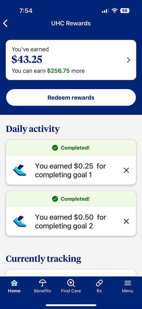UHC Rewards maximum 拿三百 - 生活 - 美卡论坛