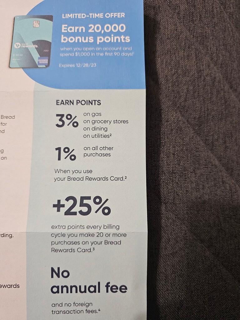 Bread Rewards 新卡? - 信用卡 - 美卡论坛