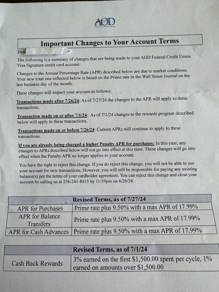 AOD FCU万物3%也缩水了 - 玩卡 - 美卡论坛