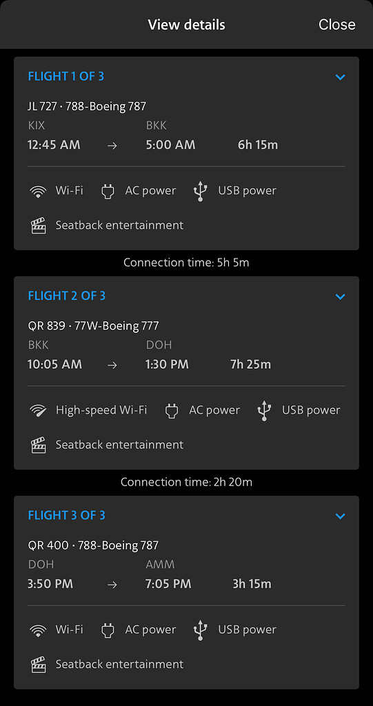 12小时QR Qsuite直飞 还是Jal 787转机 - 旅行 - 美卡论坛