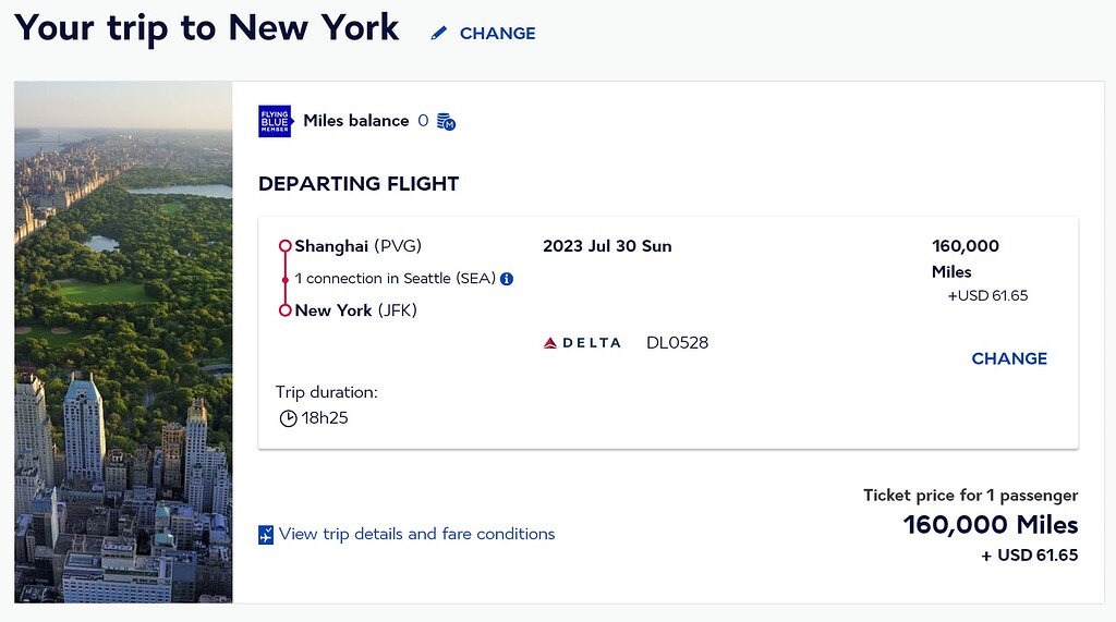 AF出DL 160K PVG-SEA-XXX/ 112.5K PVG-SEA - 来美机票 - 美卡论坛