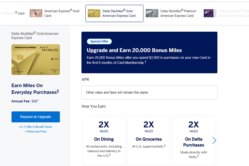 AmEx Delta Blue card upgrade to Gold - 信用卡 - 美卡论坛