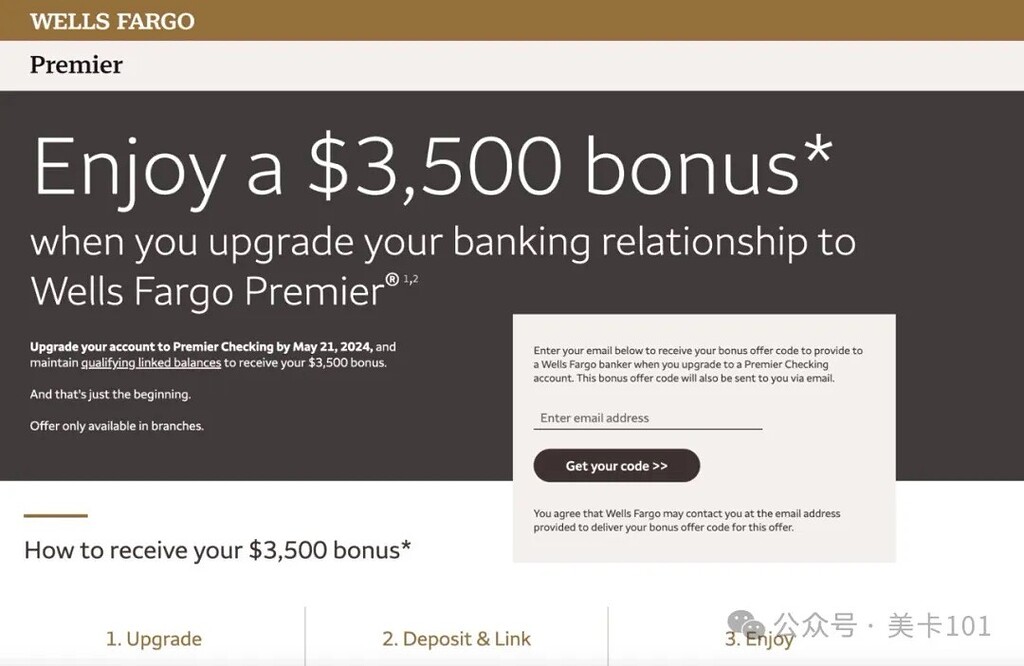 Wells Fargo $3500 bonus up to - 银行账户 - 美卡论坛