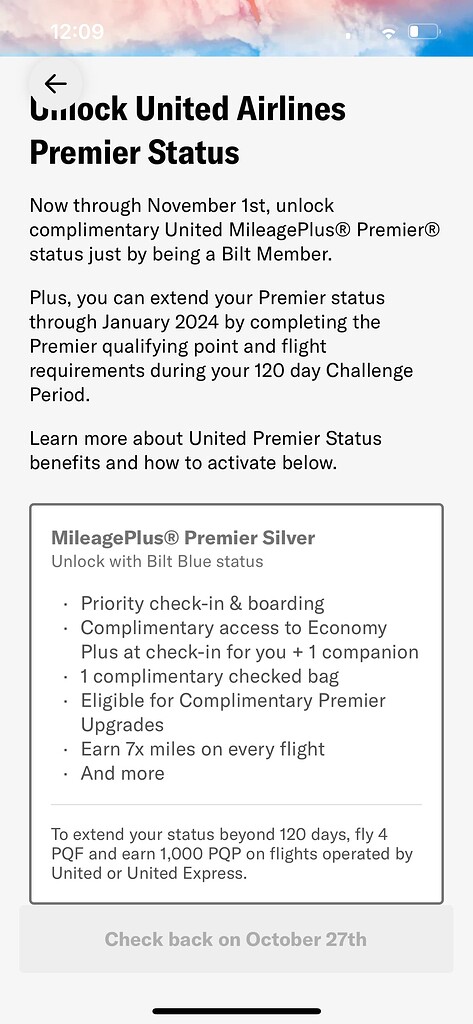 Bilt开始和UA合作搞Premier Status挑战了（11.17 Update：收到邮件） - 信用卡 - 美卡论坛