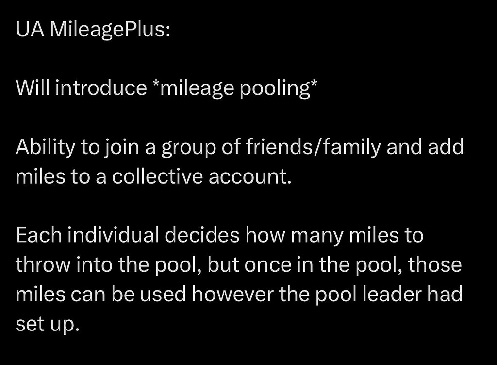 UA MP新玩法family mileage pooling 已上线 - 旅行 - 美卡论坛
