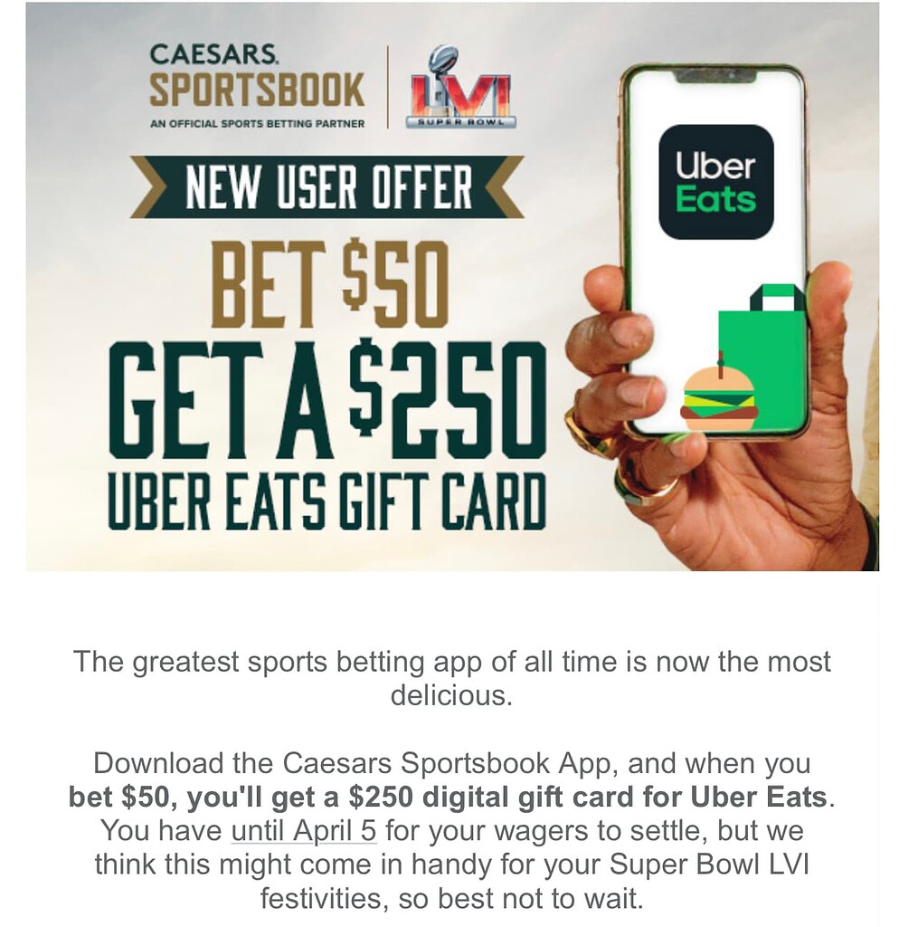 Caesar家的offer？ $250 Uber Eats礼卡 - 玩卡 - 美卡论坛