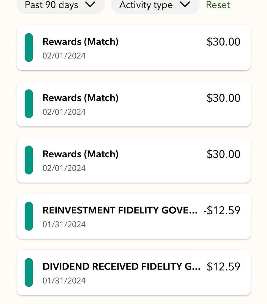 Fidelity Bloom 的匹配出bug了？给了三笔 - 银行账户 - 美卡论坛