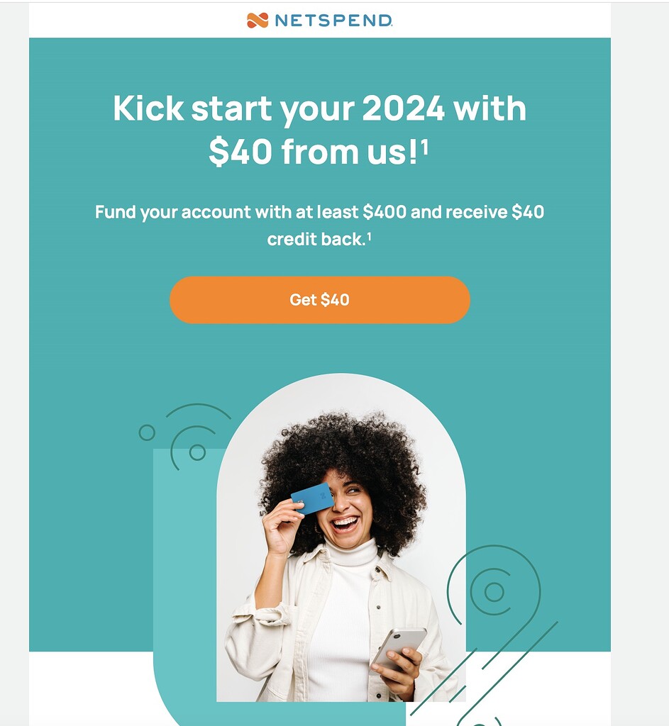 Netspend 存400给40 - 银行账户 - 美卡论坛