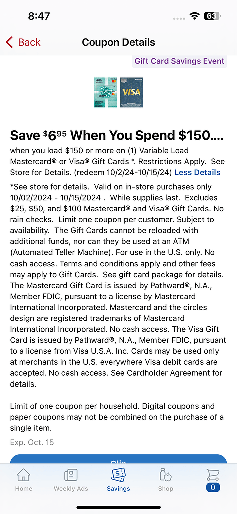 Kroger master or vgc no purchase fee - 玩卡 - 美卡论坛