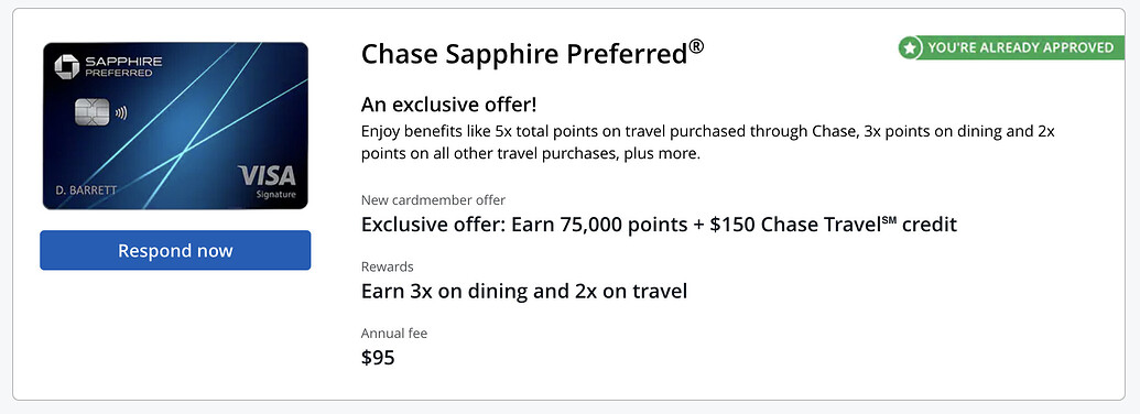 CSP target offer 75k + 150 travel credit - 玩卡 - 美卡论坛