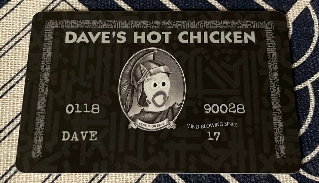 Dave's Hot Chicken Gift Card设计赢麻了 - 信用卡 - 美卡论坛