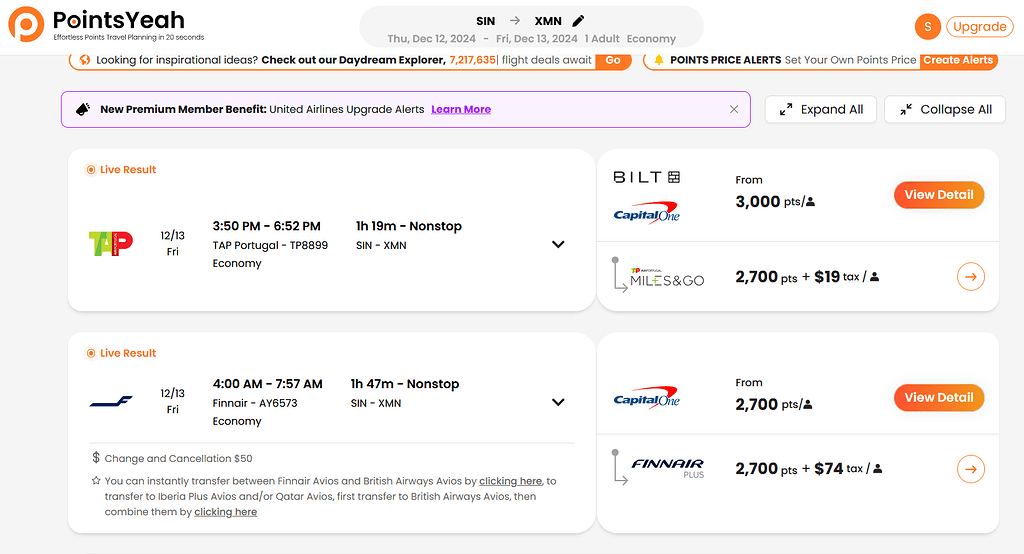 想问下Pointsyeah是不是疯了 - 航空常旅客 - 美卡论坛