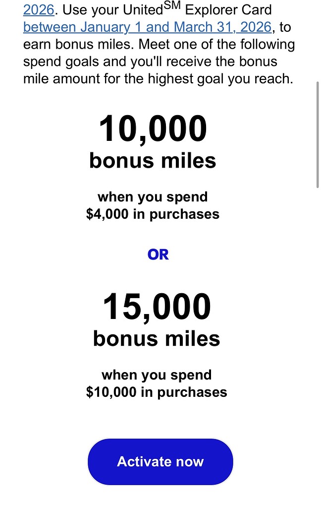 新UA Explorer Spending Offer - 玩卡 - 美卡论坛
