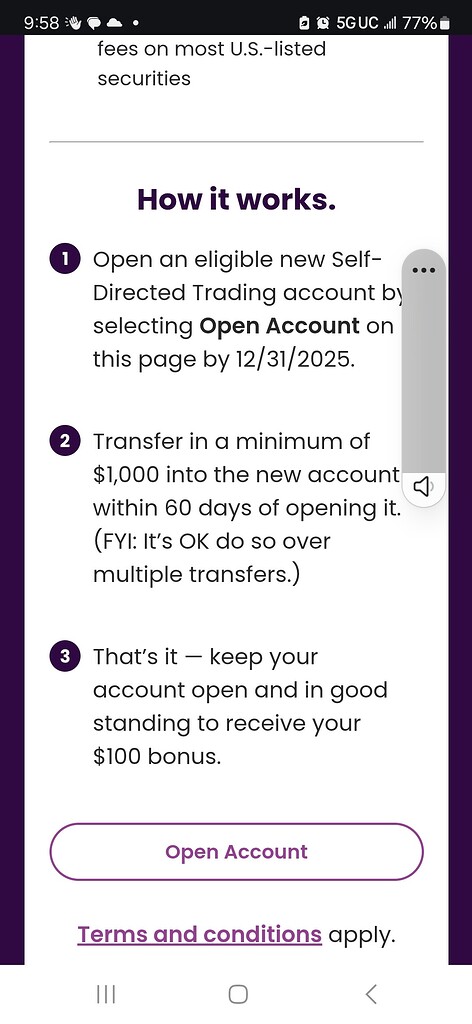ally invest开户存1000得100 - 玩卡 - 美卡论坛