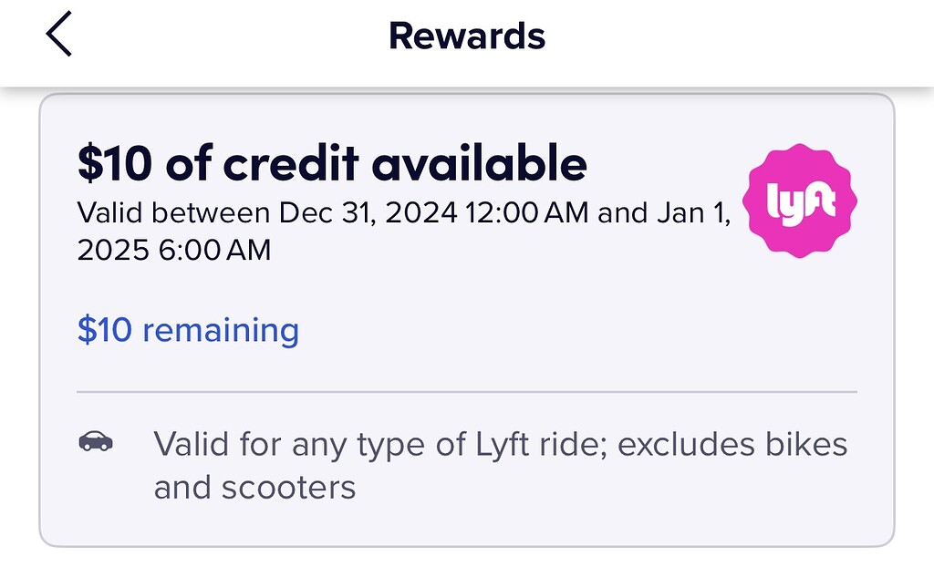Lyft $10 credit - 败家 - 美卡论坛