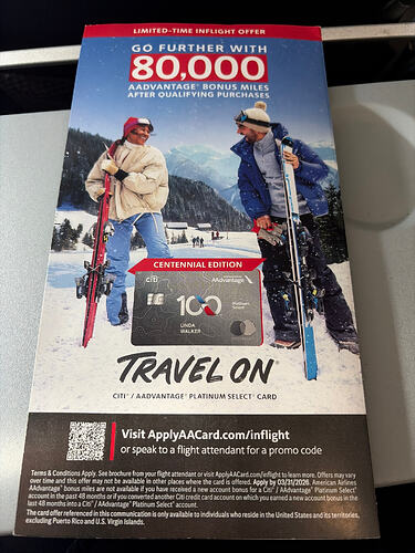 citi AAdvantage platinum select 80k in flight - 玩卡 - 美卡论坛