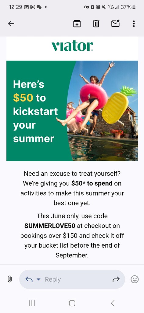 Viator 50 off 150 - 旅行 - 美卡论坛