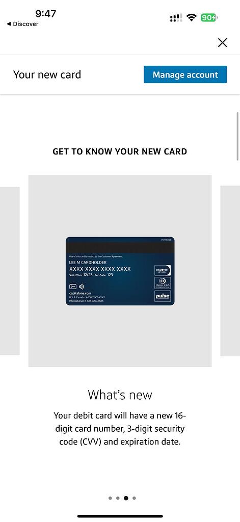 Capital One 正在将旗下的借记卡（debit card）转换至 Discover 网络 - 银行账户 - 美卡论坛