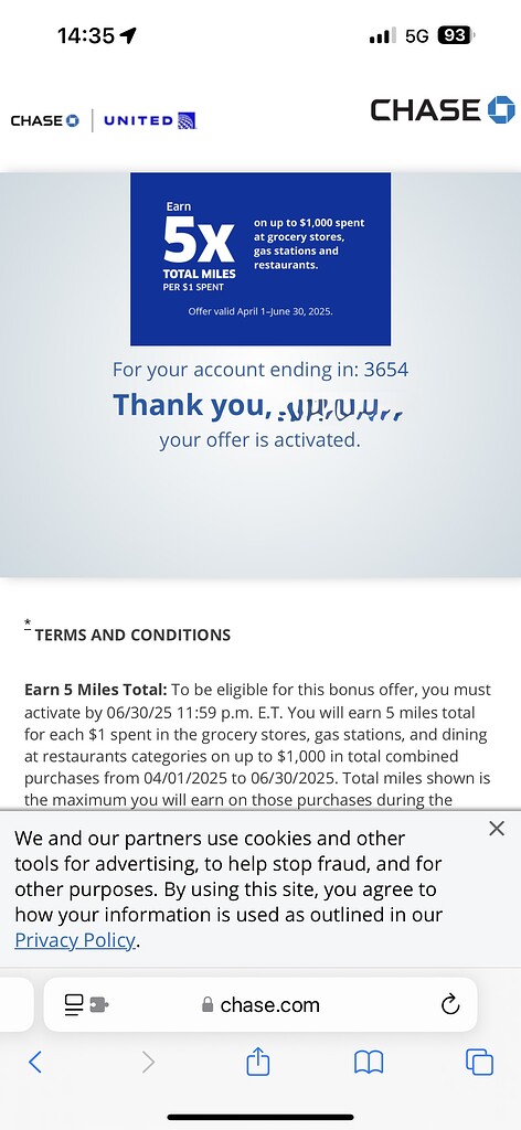 Chase联名卡UA&SW季度5X爽到飞起8X&9X - 信用卡 - 美卡论坛