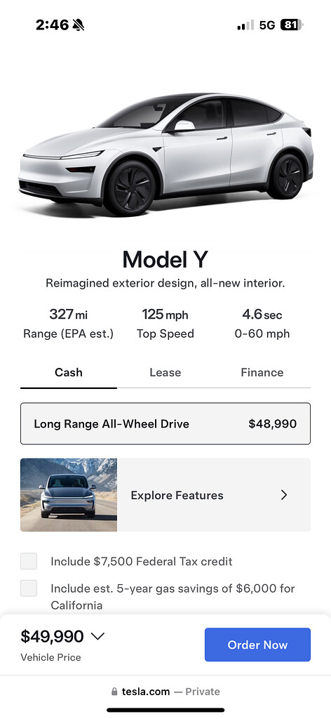 Model Y Launch series 下架了 沒有大禮包了 - 汽车 - 美卡论坛