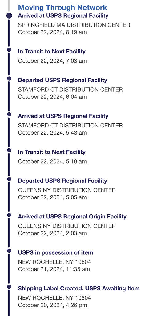 感觉USPS出了Ground Advantage之后时效越来越慢了 - 生活 - 美卡论坛