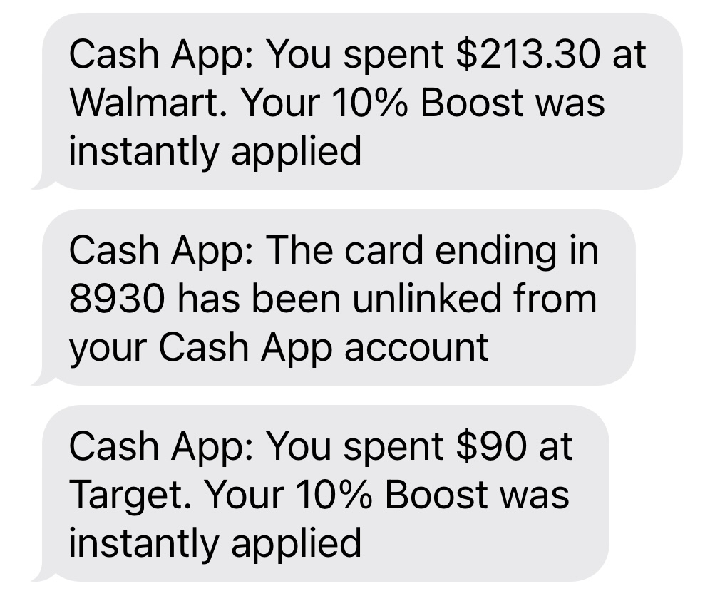 11/22 Cashapp出现大量boost（Walmart和Target10%off） - 第 3 页 - 玩卡 - 美卡论坛