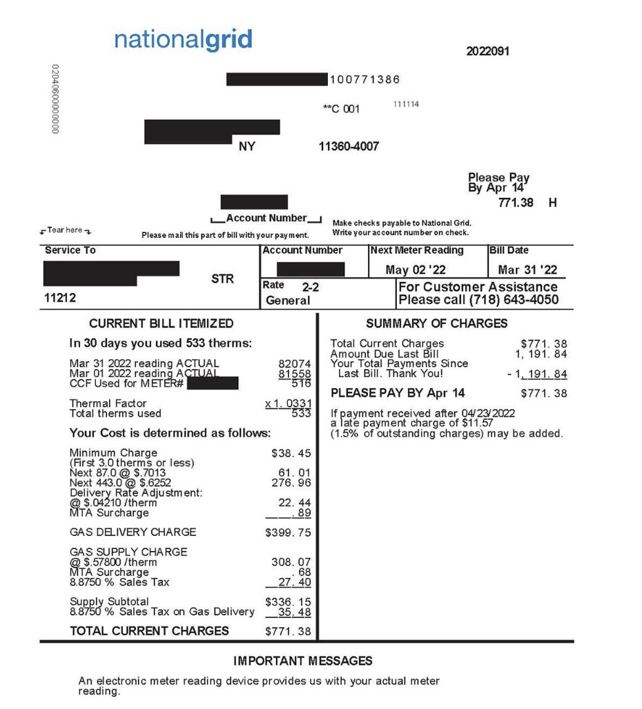 请问哪位知道，哪个号码是national grid 的invoice number ？ - 生活 - 美卡论坛